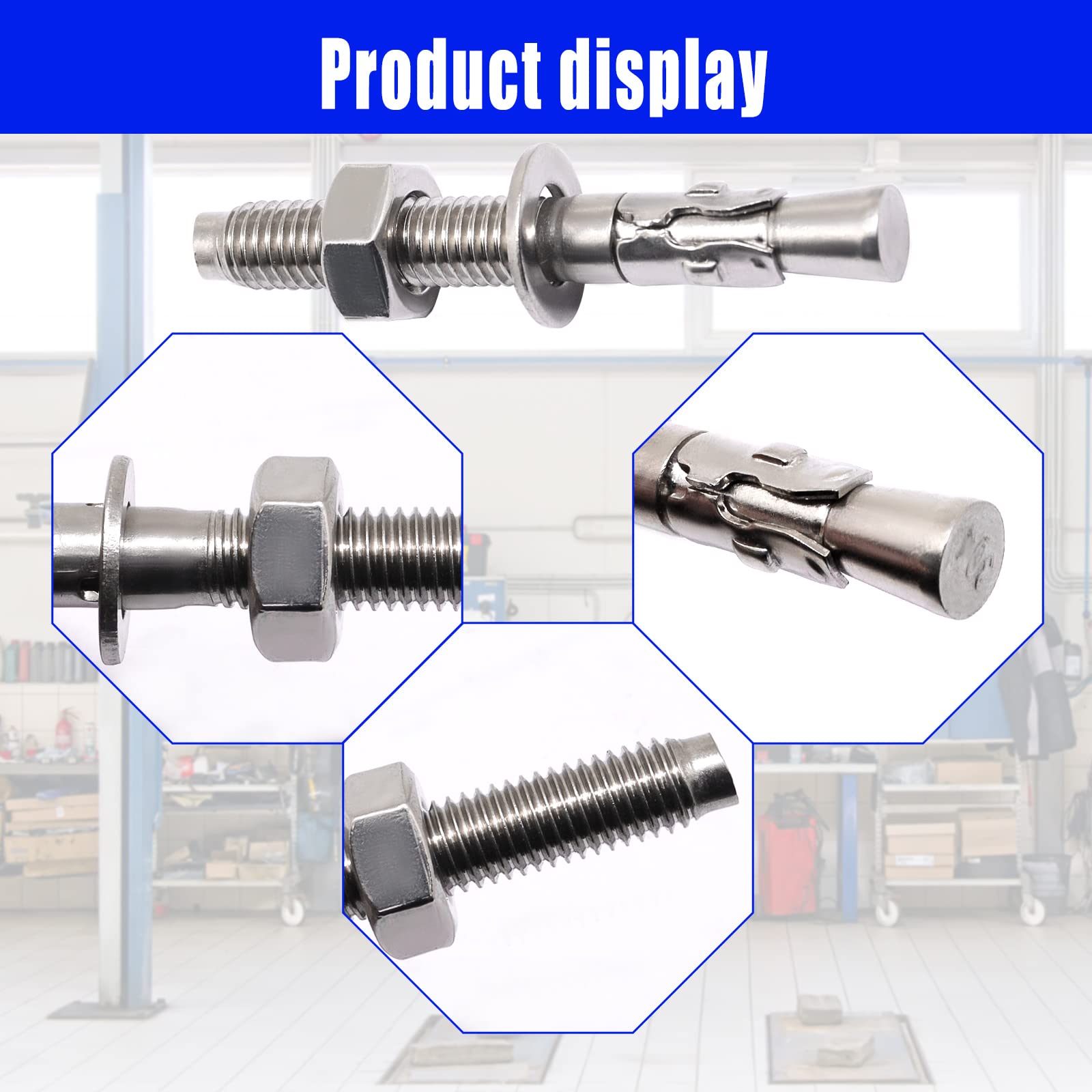 Snapklik.com : BENLIUDH Stainless Steel Concrete Anchors, Heavy Duty ...