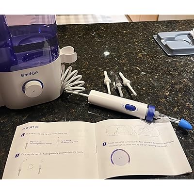 Buy SinuFlux Nasal Irrigation System, Pulsating Nasal Rinse Machine for ...