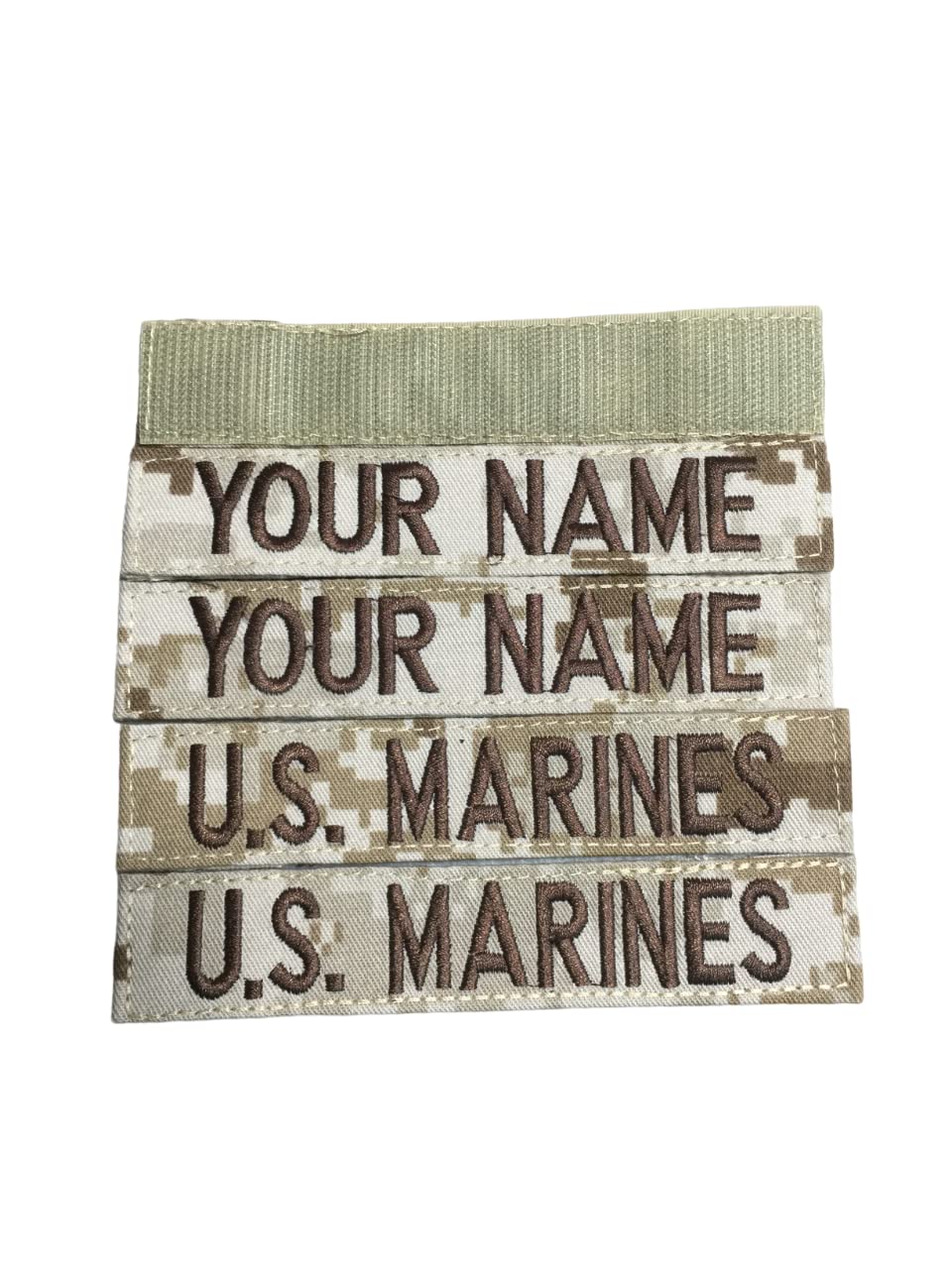 Amazon.com: 4 Pieces Desert Marpat Name Tape & Marines Tape (with ...