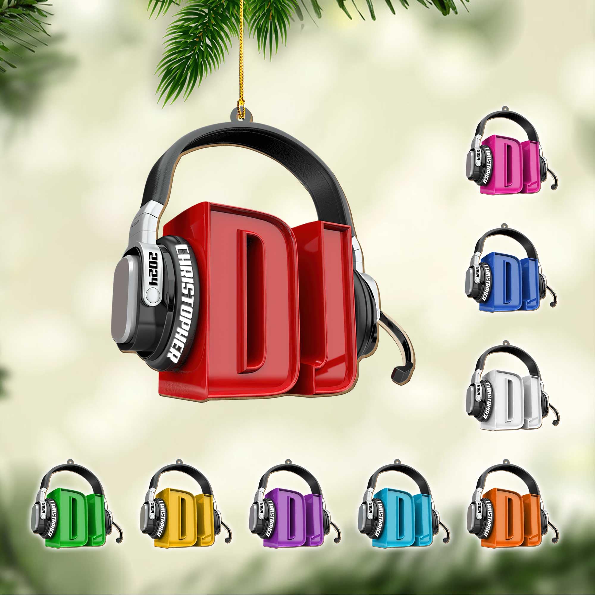 Amazon.com: Personalized DJ Ornament DJ Christmas Ornaments DJ Table ...