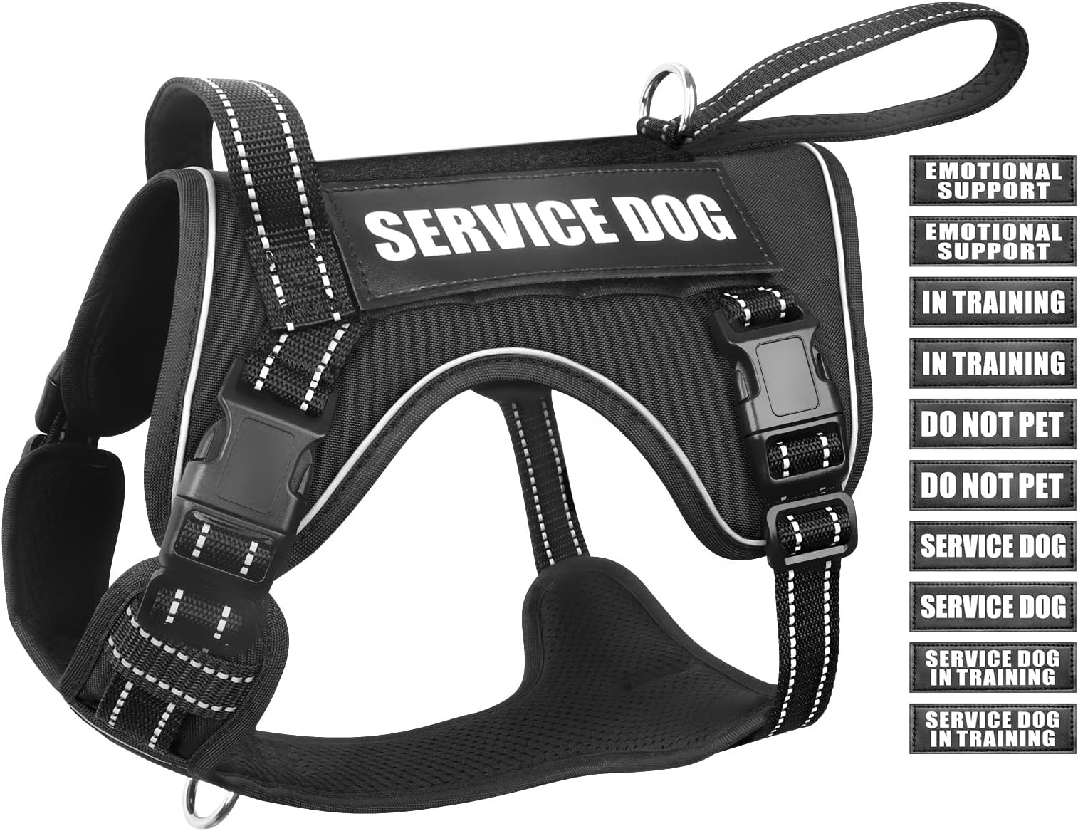 Amazon.com : WINSEE Tactical Dog Harness, No Pull Dog Harness for Medium Large Dogs with Handle ...