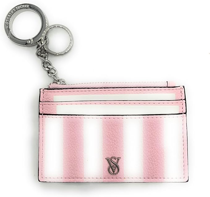 Amazon.com: Victoria's Secret The Victoria Card Case Keychain (Lt. Pink ...