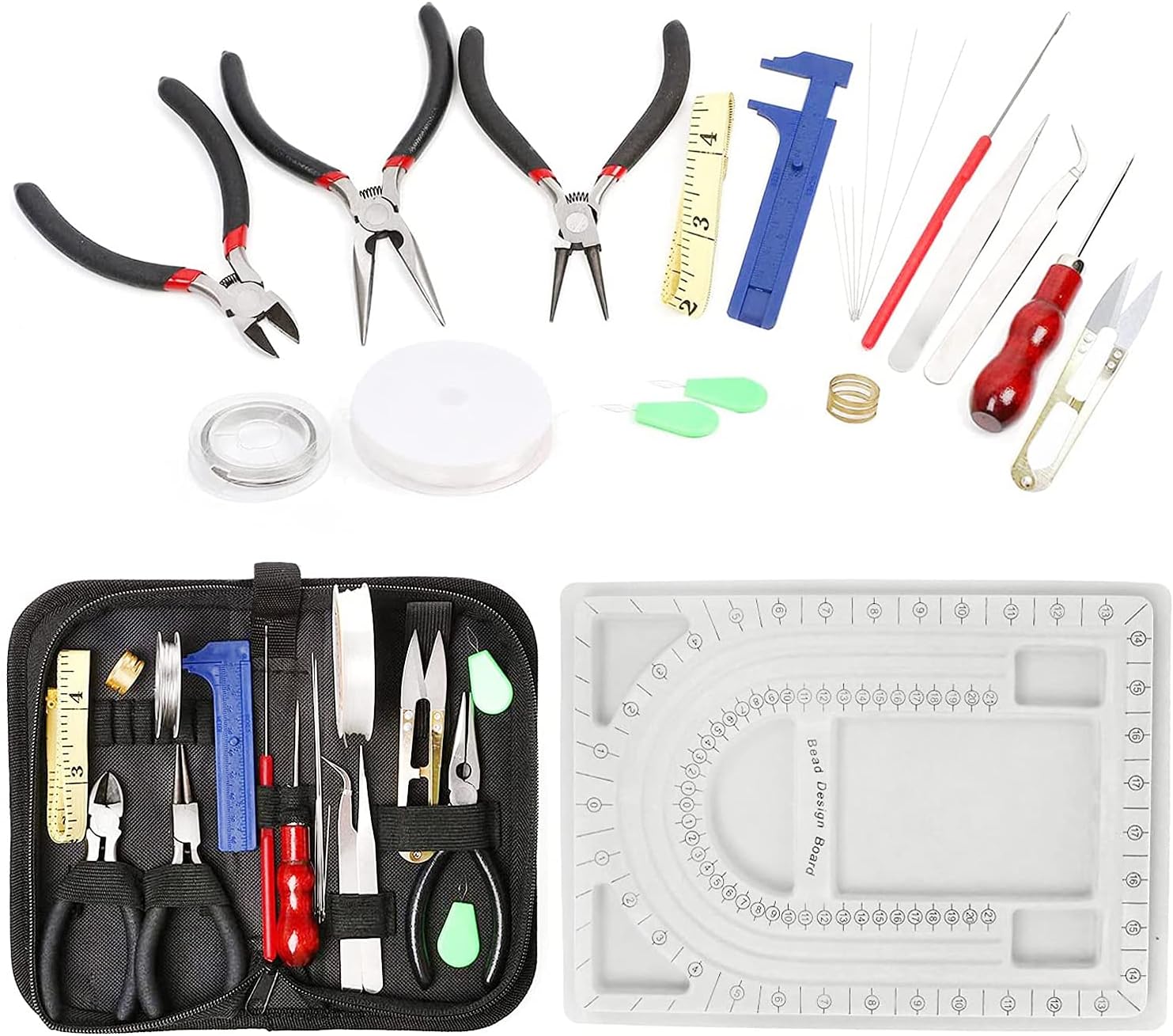 Amazon.com: Bead Buddy Beader’s Mini Travel Kit-Bead Storage Case-5 ...