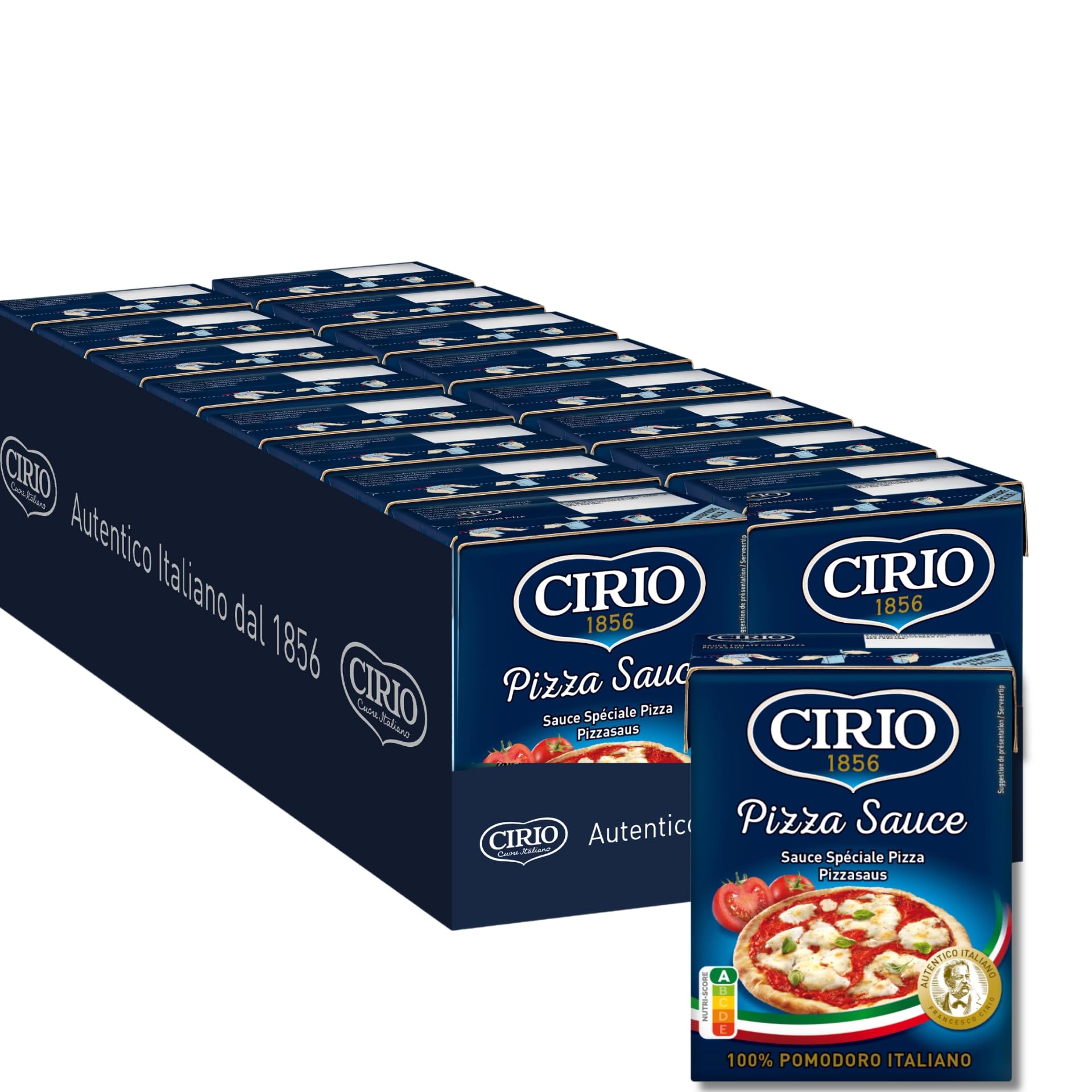 CIRIO Pizza Sauce with Herbs, 100% Italian, Carton, 390g (Pack of 16 ...