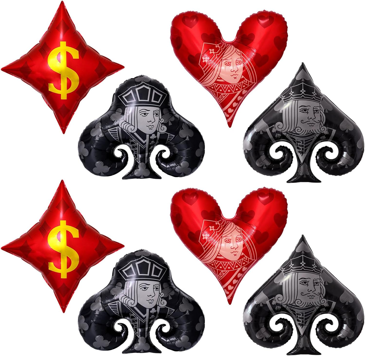 Amazon.com: Casino Party Decorations Spades Heart Diamond Club Shaped ...