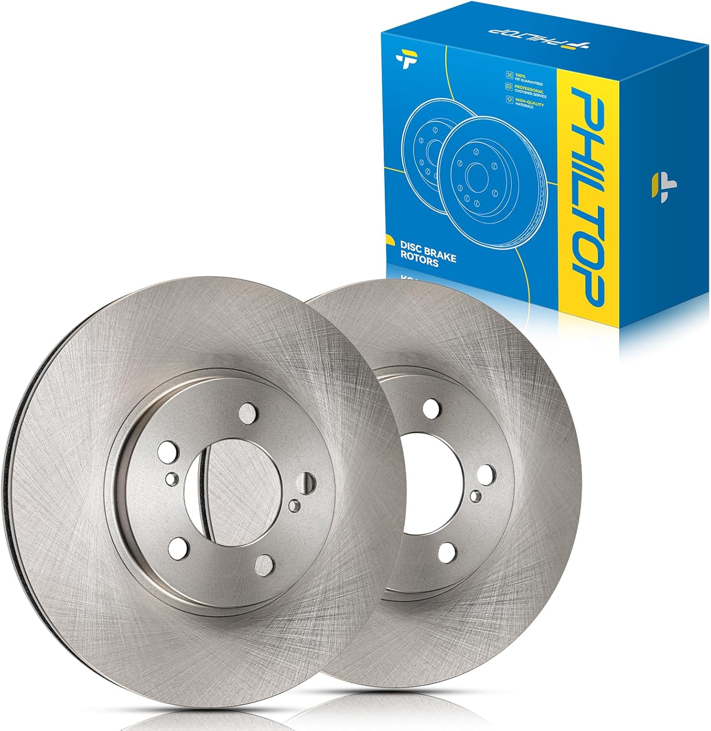 Amazon.com: PHILTOP Front Disc Brake Rotors for Ford 1996-1999 2001 ...