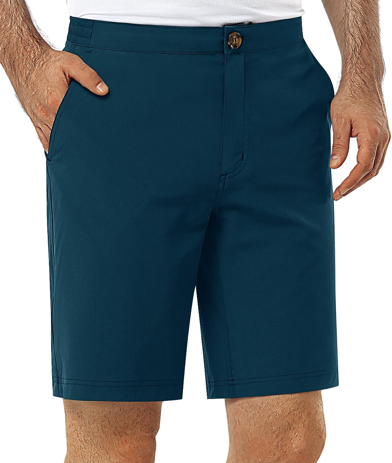 Amazon.com: 33,000ft Mens Golf Shorts 9 inch Inseam Quick Dry Elastic ...