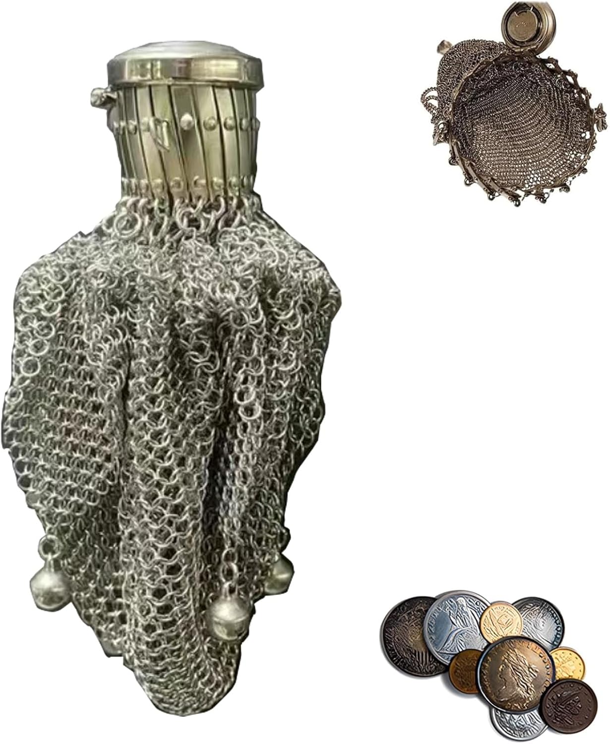 Amazon.com: Handmade 1920's English Coin Purse, Mini Vintage Double ...