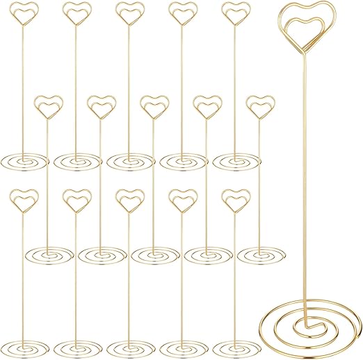 Amazon.com: 16Pcs 8.75" Gold Table Number Holders Place Card Holders ...