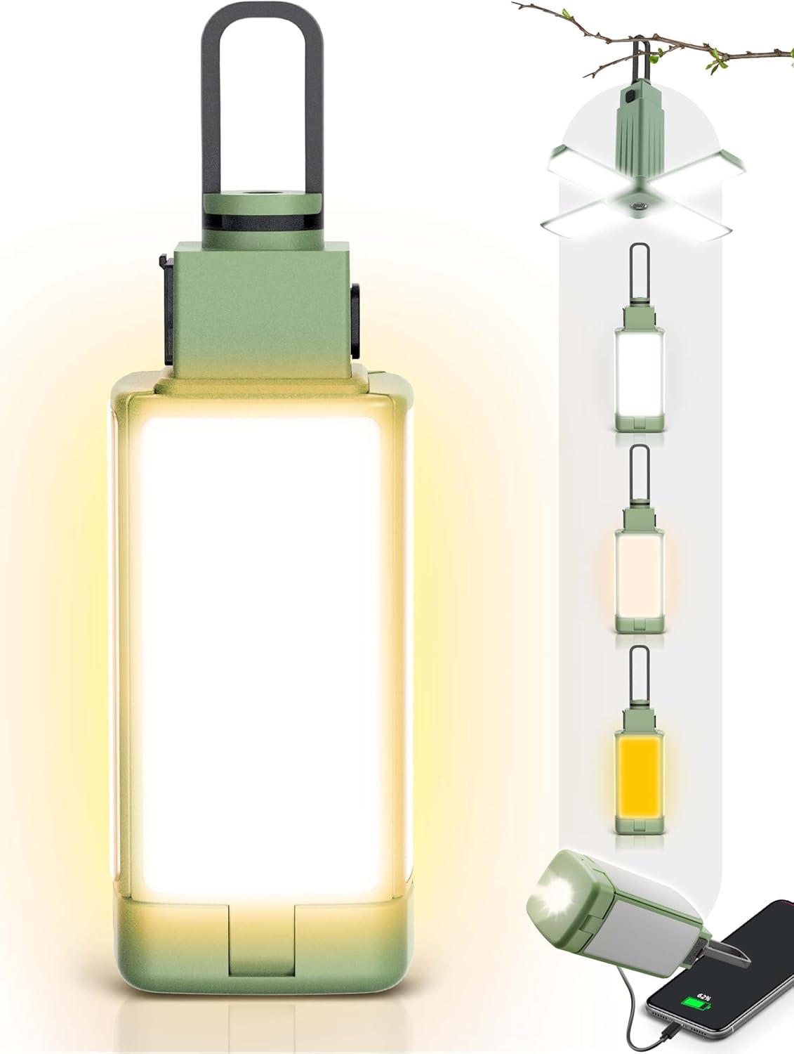 Amazon.com: Favorbrite Camping Lantern, 3 Color Temperature ...