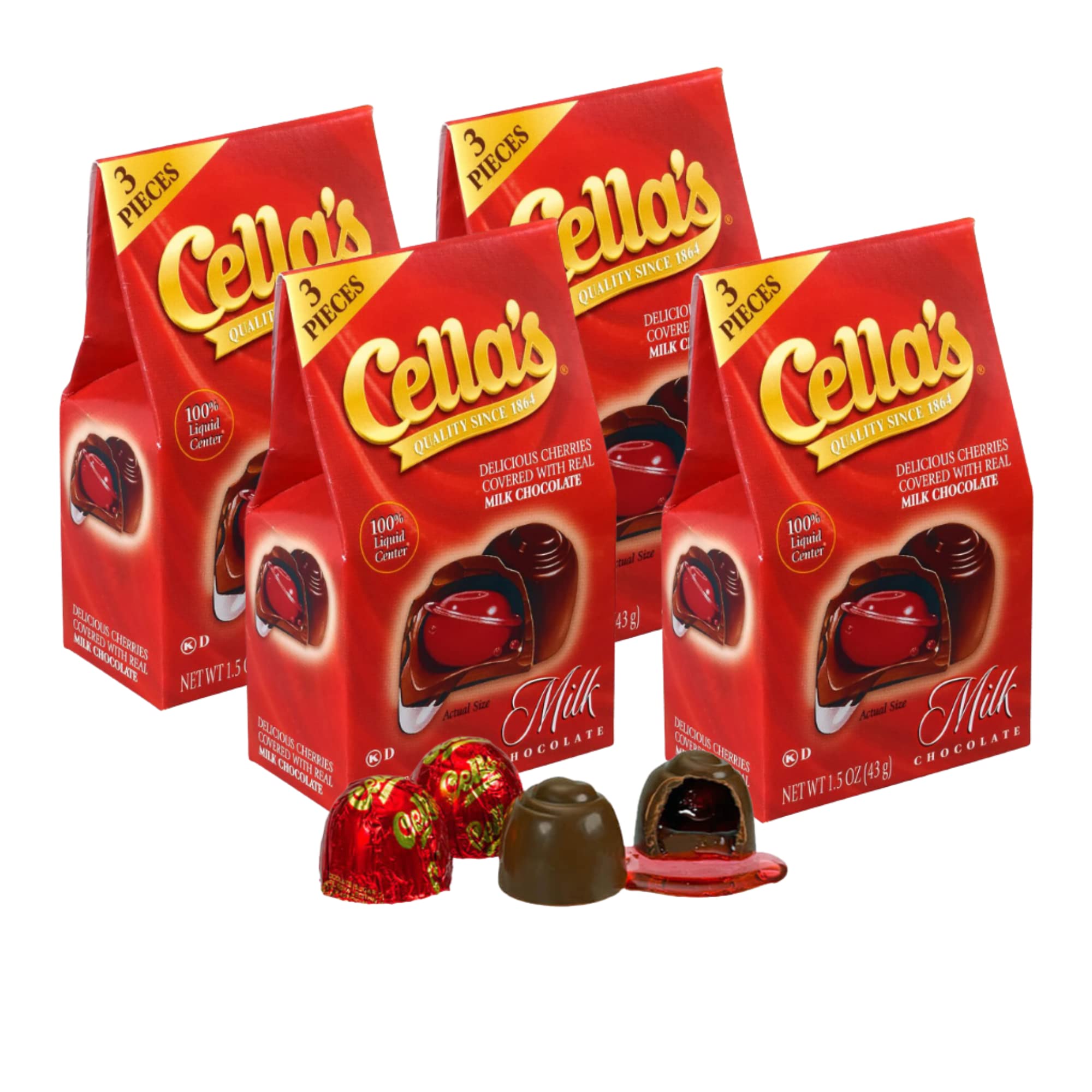 Chocolate Covered Cherries Liquid Center Cella's Milk Chocolate