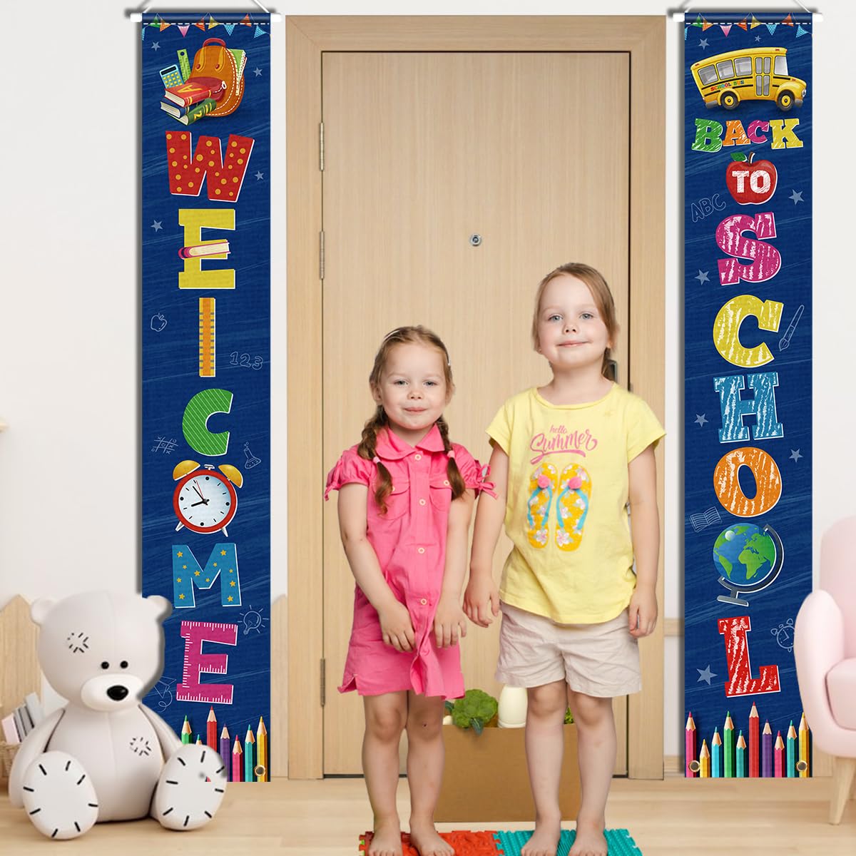 Snapklik.com : Welcome Back To School Porch Sign Supplies Back To ...