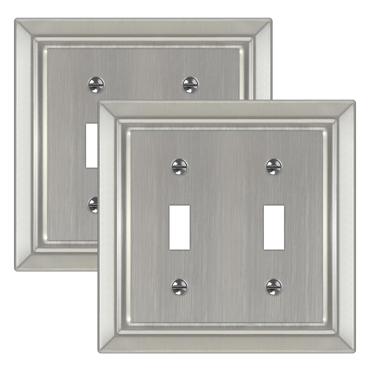 Dyekou Metal Wall Plate for Electrical Outlets, Decorative Brushed ...