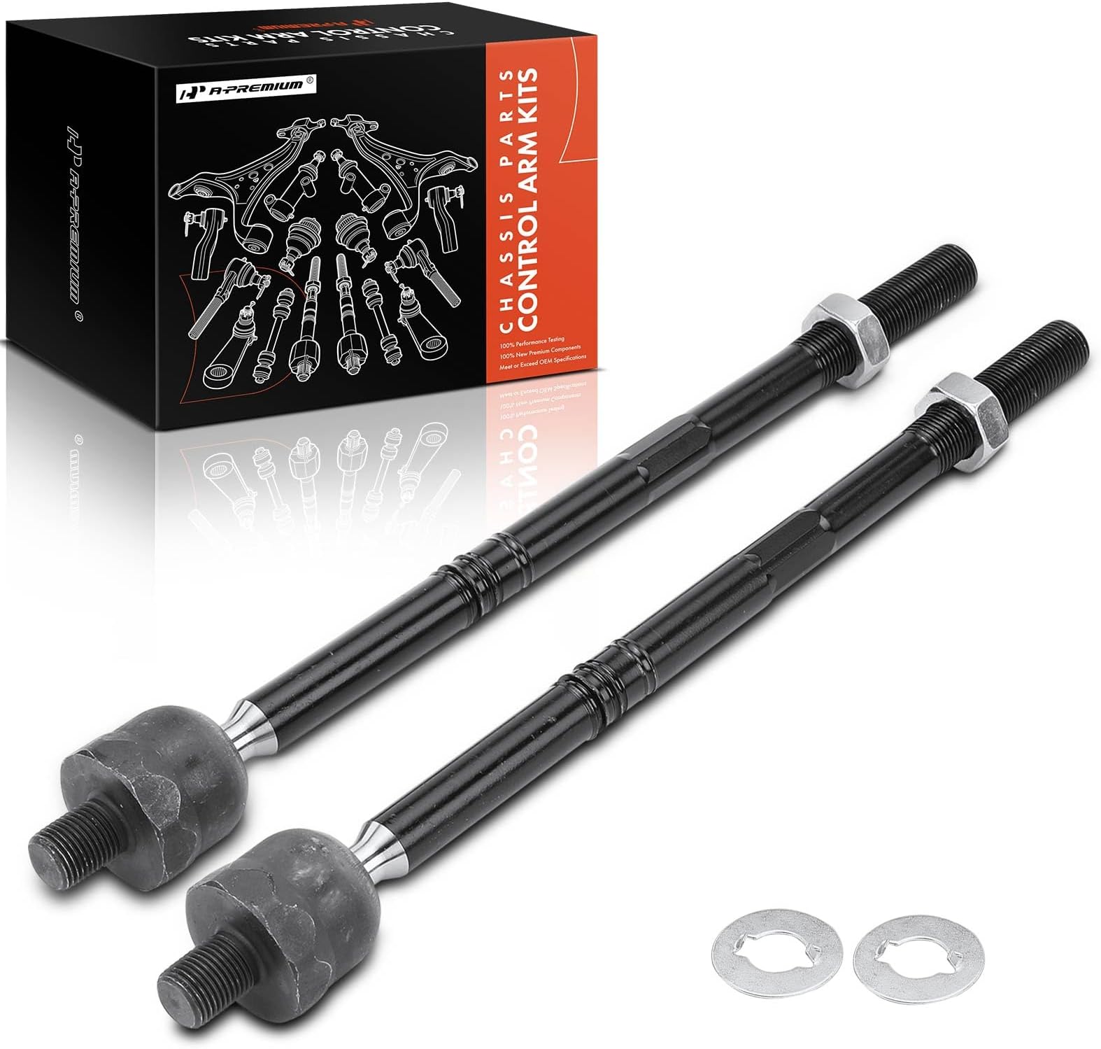 Amazon.com: A-Premium 2 x Front Inner Tie Rod Ends Compatible with ...