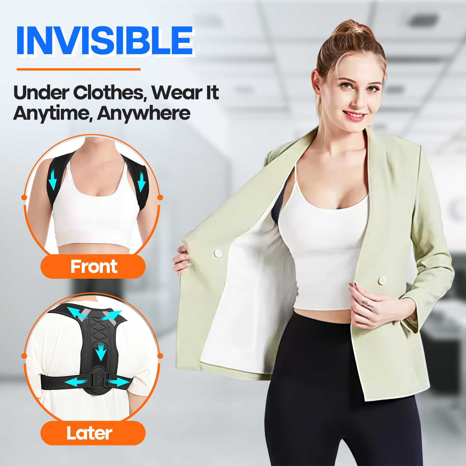Snapklik.com : HolyElks Posture Correction,Comfortable Upper Back ...