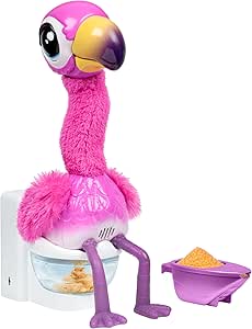 Little Live Pets Gotta Go Flamingo | Interactive Plush Toy that Eats ...