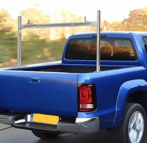 Amazon.com: Pickup Truck Ladder Rack, Aluminum Alloy 3.94-5.90ft Width ...