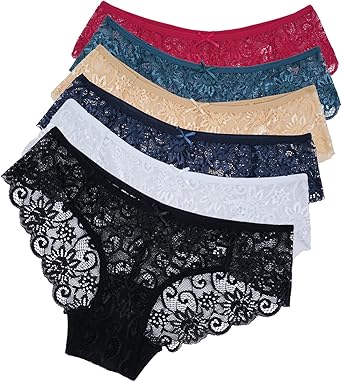 Sunm Boutique Womens Underwear Invisible Seamless Bikini Lace Underwear ...