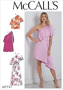 Amazon.com: McCall's Sewing Pattern MP678 / M7741 - Misses' Top ...