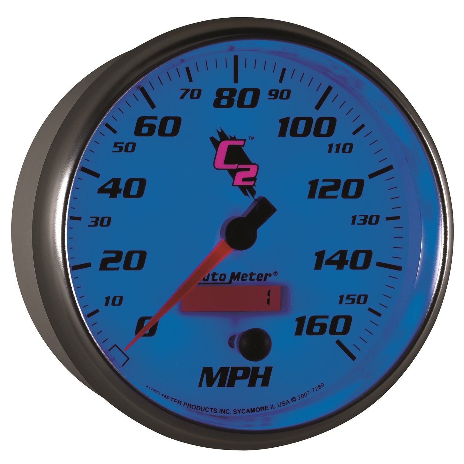 Amazon.com: Auto Meter 7289 C2 5" 160 mph In-Dash Electric Programmable ...