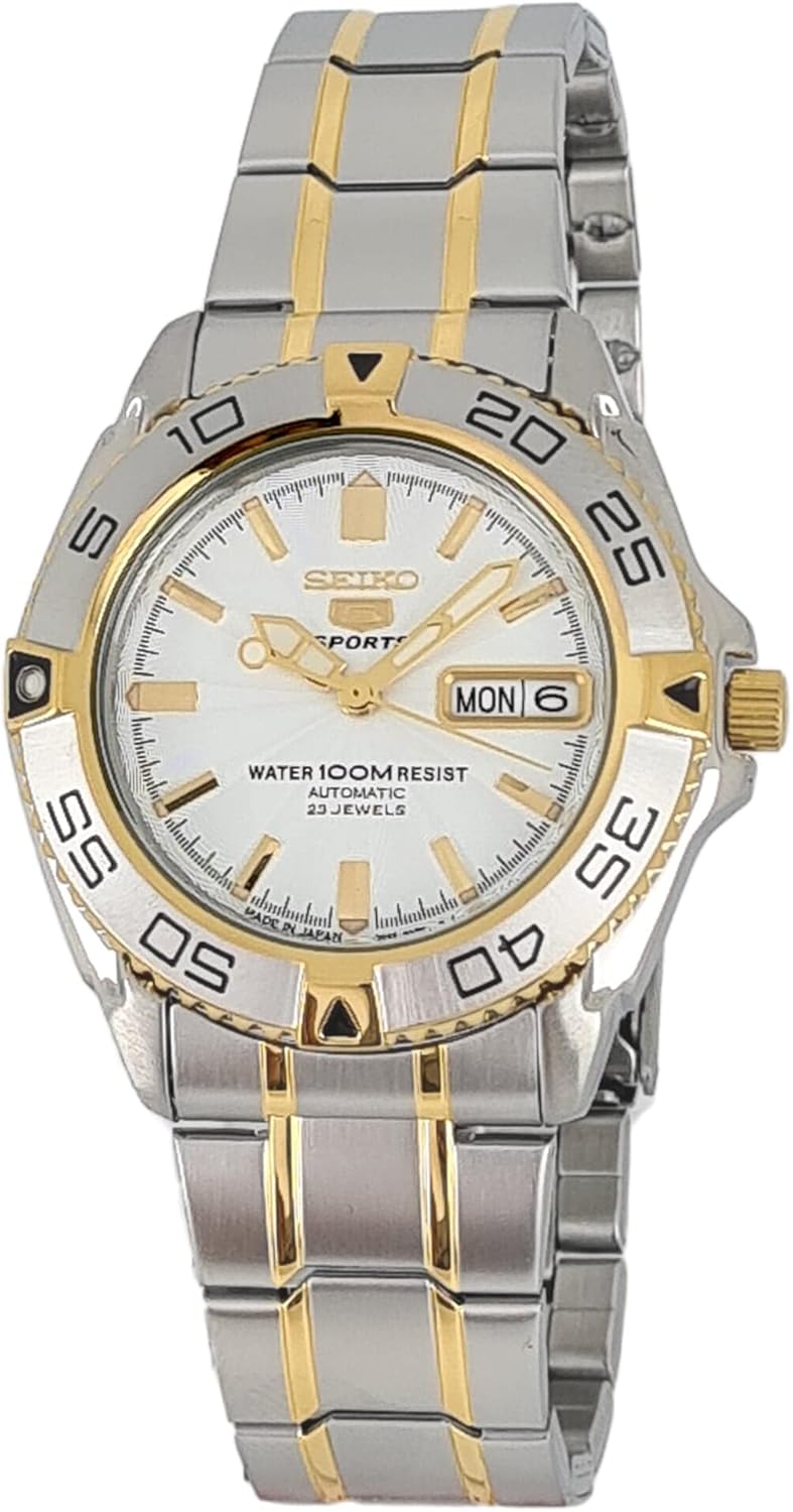 Seiko Men's Automatic Watch With Analog Display And Stainless Steel ...