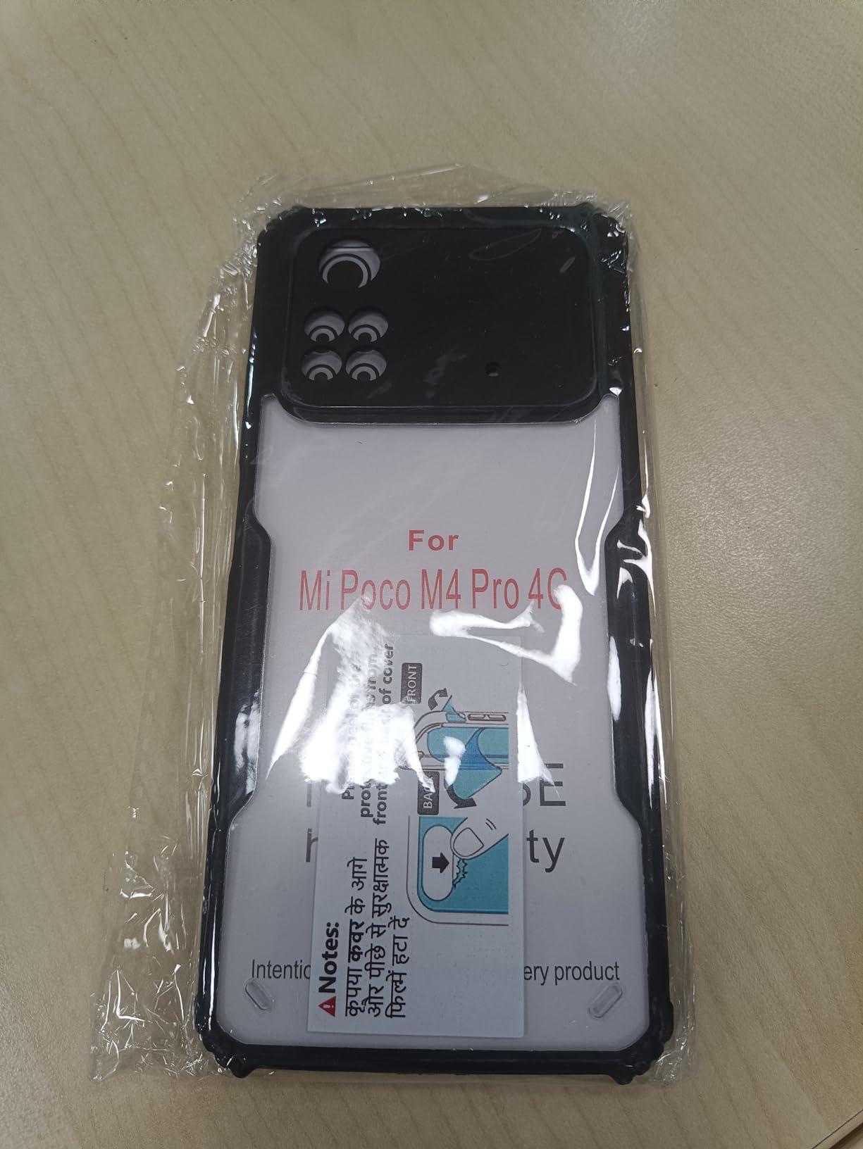 Fashionury Shockproof Crystal Clear Poco M4 Pro 4G Back Cover Case ...