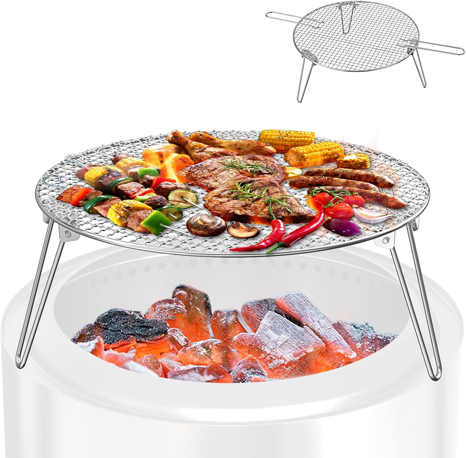 Amazon.com : Grill Grate for Solo Stove Bonfire, 19.5 Inch Round Grill ...