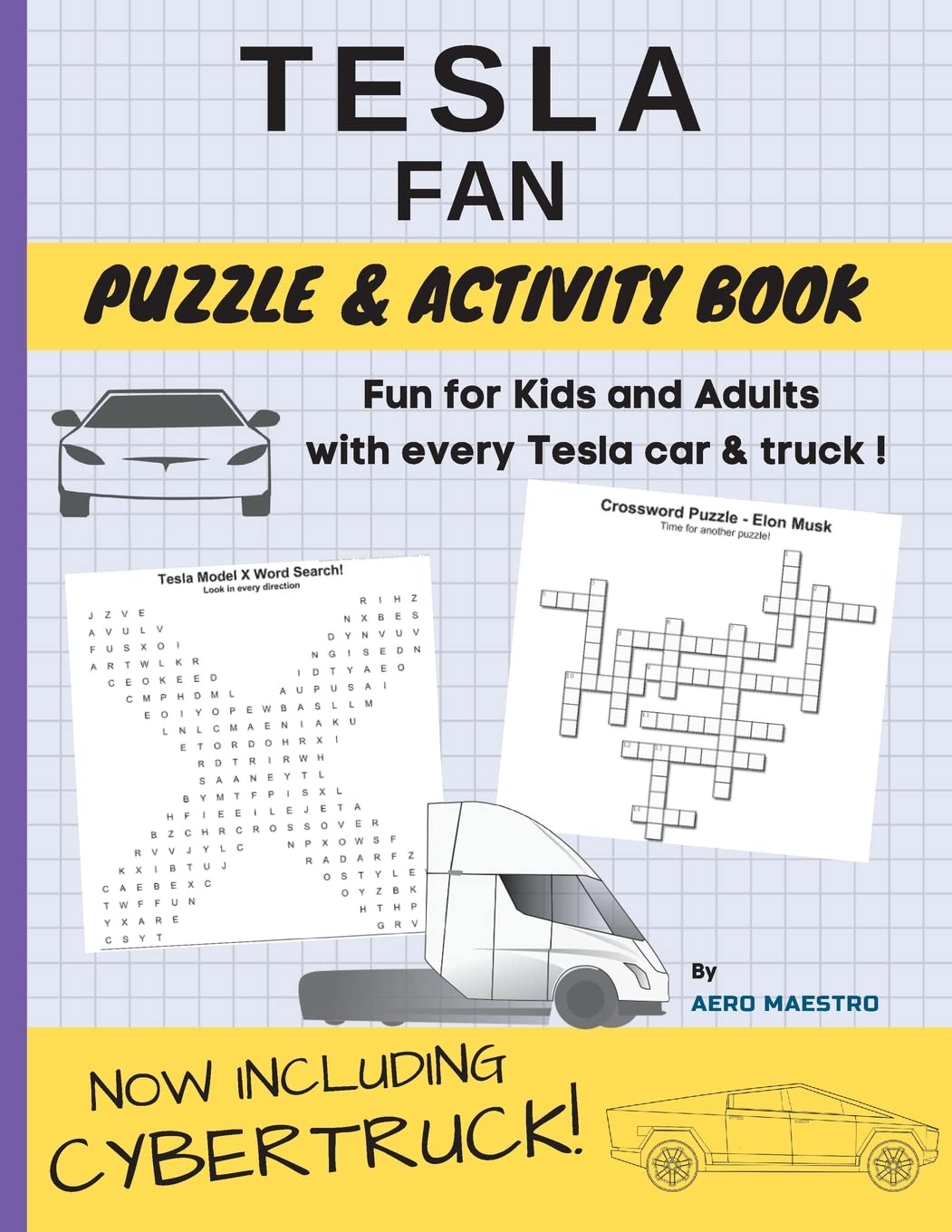 Tesla Fan Puzzle and Activity Book: Fun for Kids and Adults With Every ...