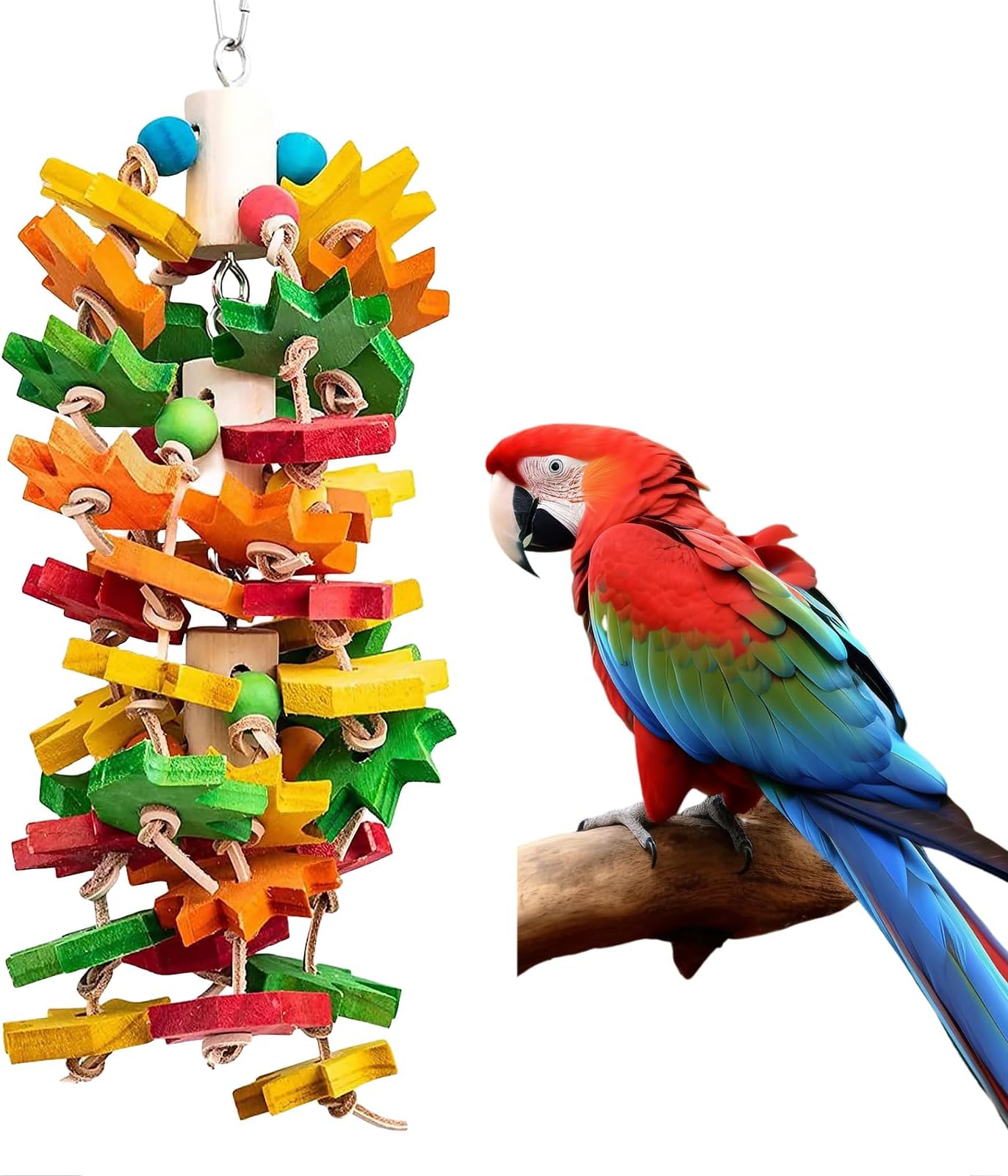 Amazon.com : Acostop Bird Toys Parrot Toys - Bird Chewing Toy with ...
