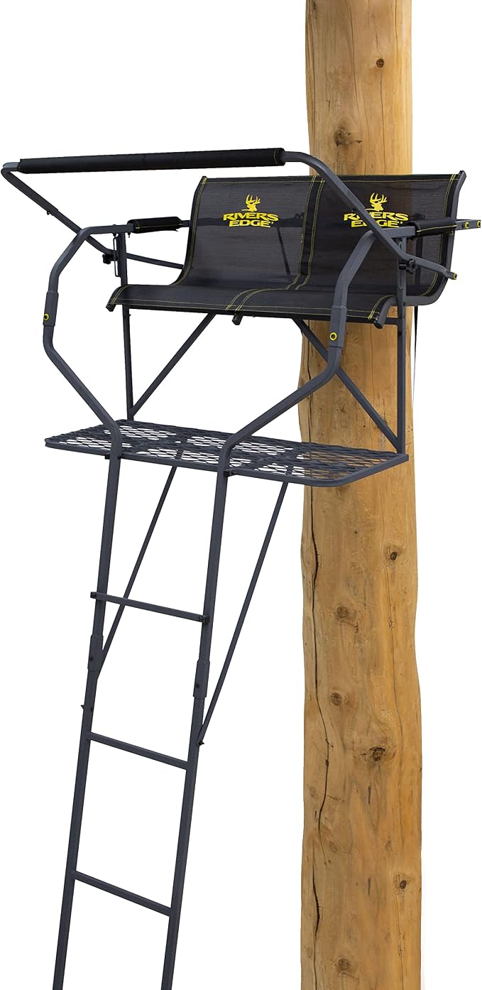 Amazon.com : Rivers Edge® Relax 2-Man Ladder Stand, 16’10” Height ...