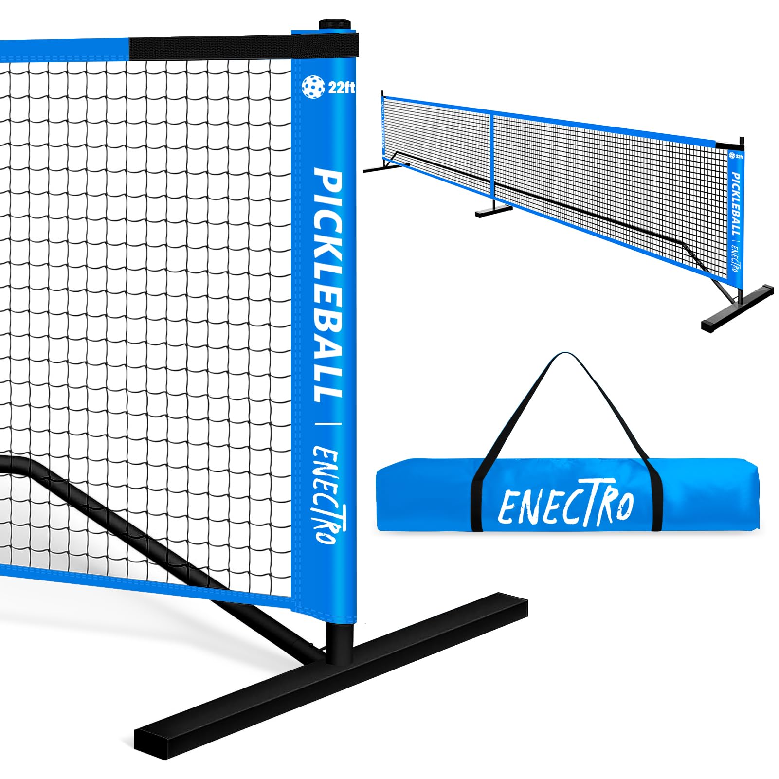 Amazon.com : ENECTRO Pickleball Net, 22FT Regulation Size Portable ...