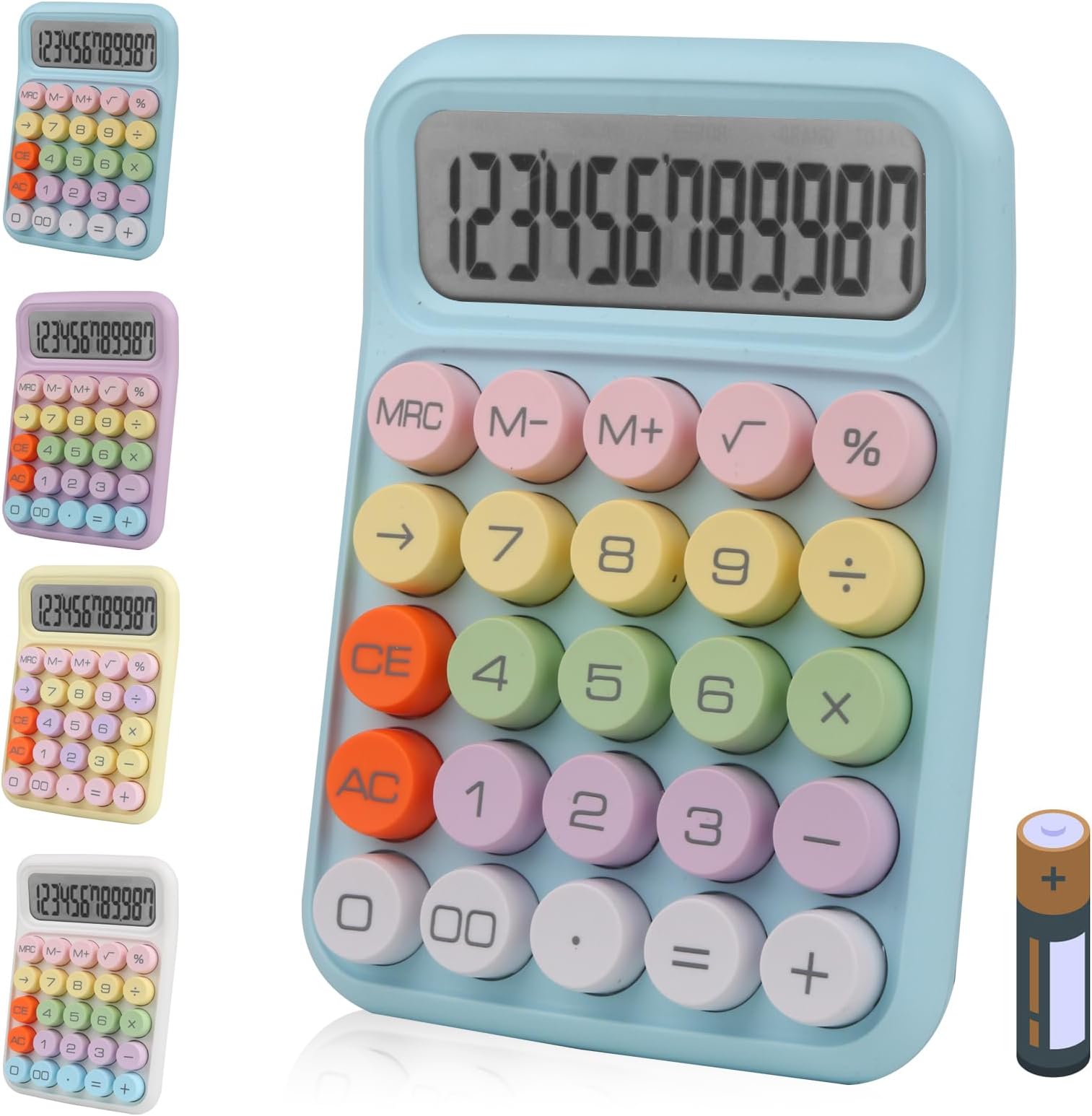 Amazon.com : Mr. Pen- Mechanical Switch Calculator, 12 Digits, Large ...