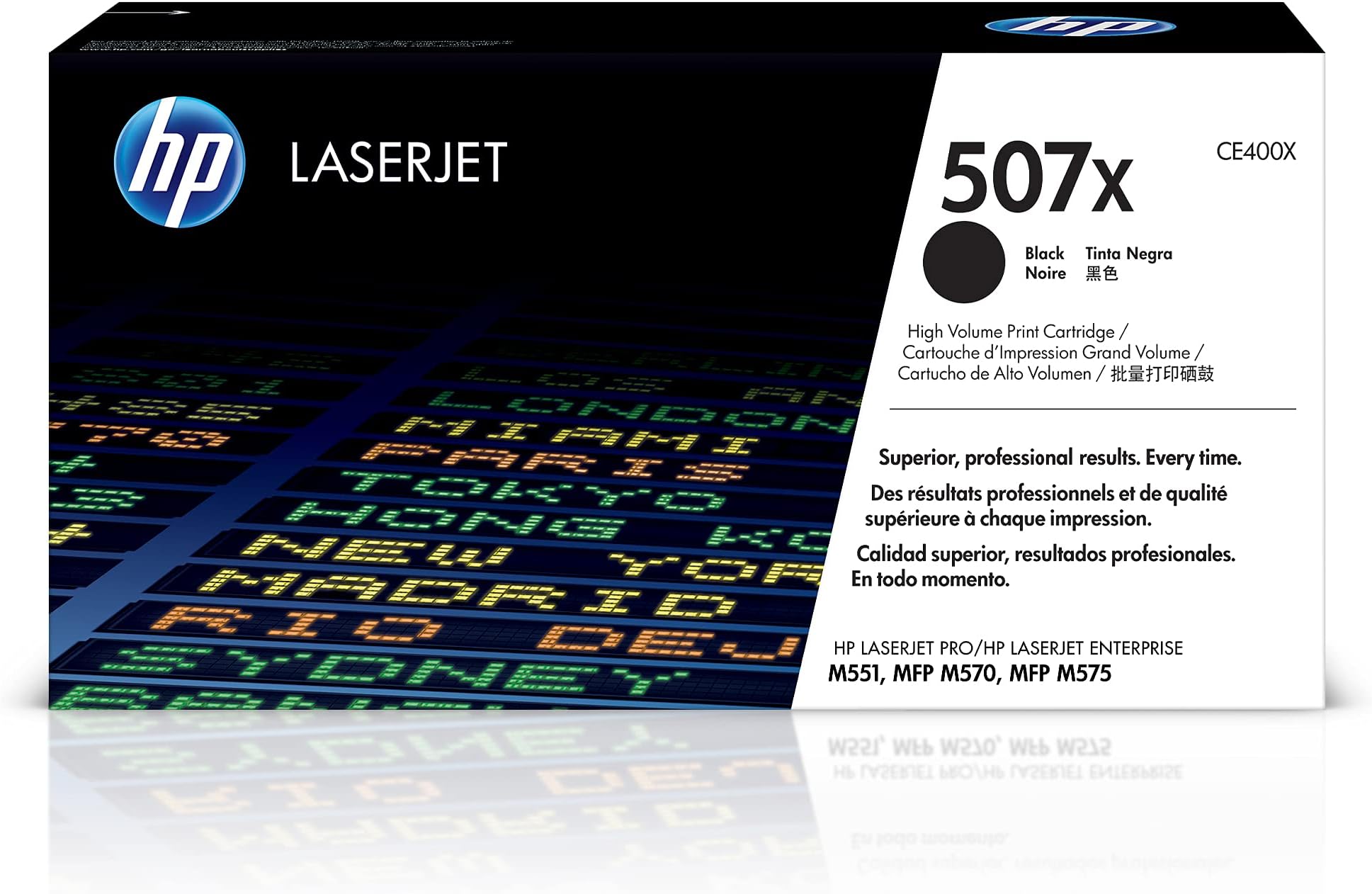HP 507X (CE400X) Schwarz Original Toner mit hoher Reichweite für HP ...