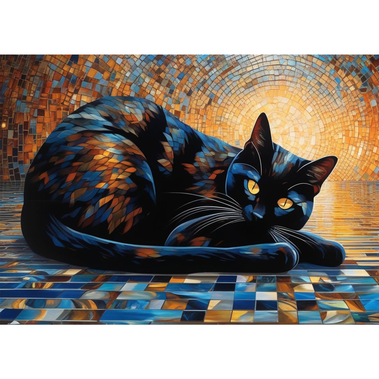 Amazon.com: Offito Black Cat Diamond Painting Kits for Adults, Black ...