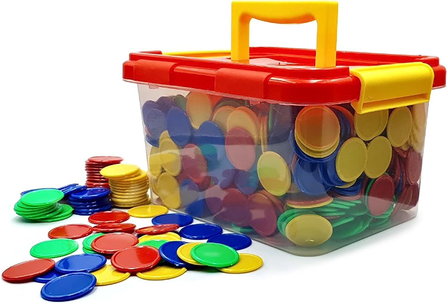 Set de Juego de Mesa de Póker Con 1000 Fichas de Plástico (4 Colores ...