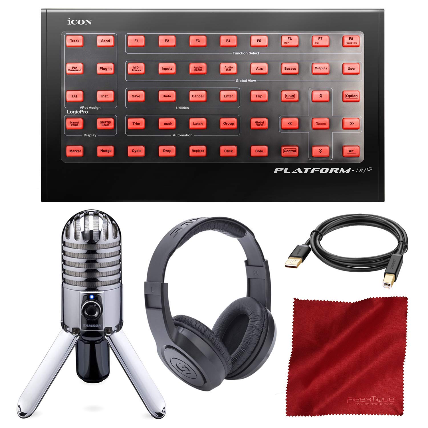 Buy Icon Pro Audio Platform B+ - 50-Button Module for Platform M+ DAW ...