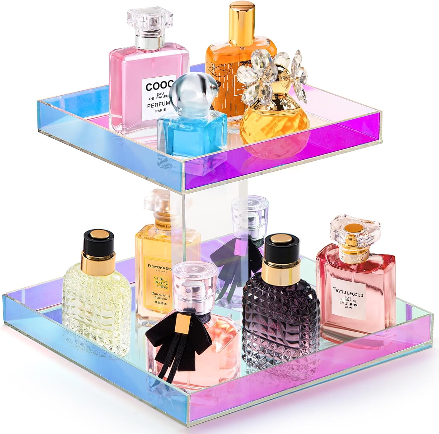 Amazon.com: ZENFUN 2 Tiers Perfume Display Stand, Perfume Trays for ...