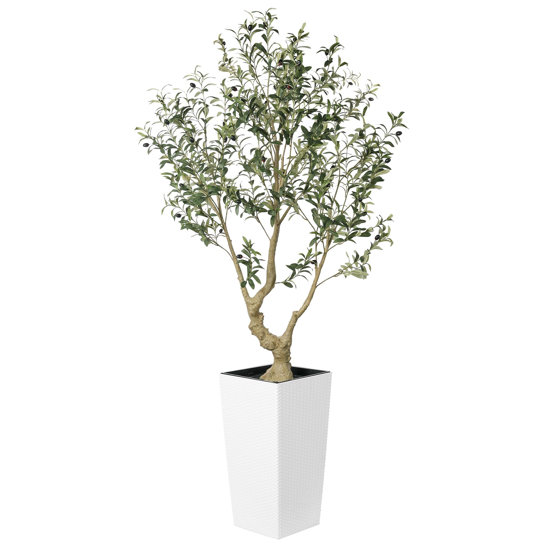 Amazon.com: LYERSE Faux Olive Tree 6ft - Olive Trees Artificial Indoor ...