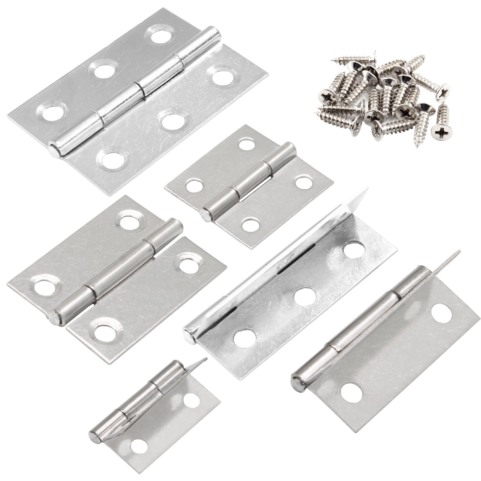 Snapklik.com : Luomorgo 30 Pack Mini Hinges Butt Hinges, Stainless ...
