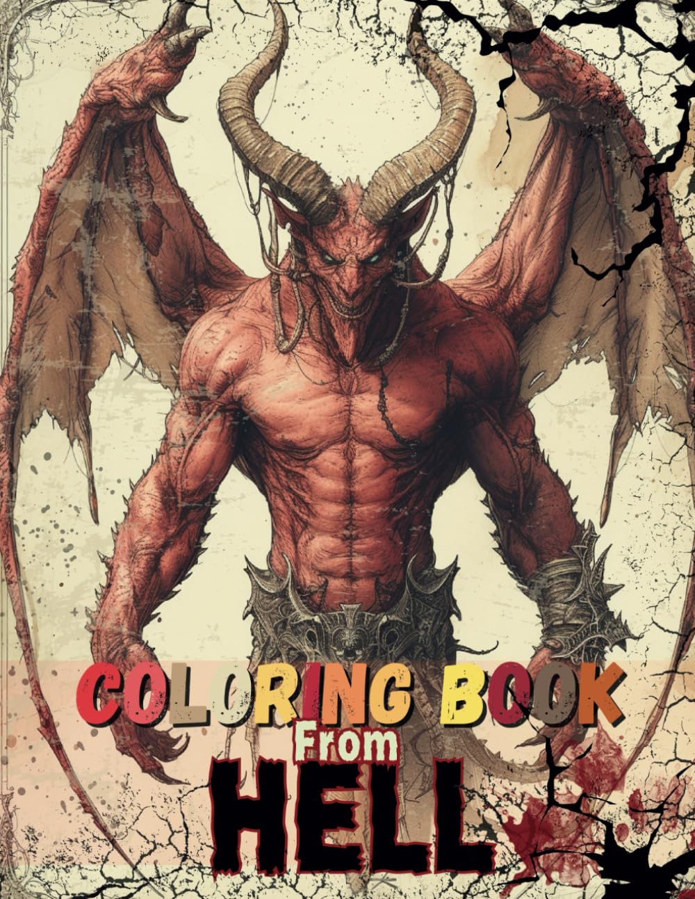Amazon.com: Coloring Book from Hell: Horror themed scary coloring pages ...