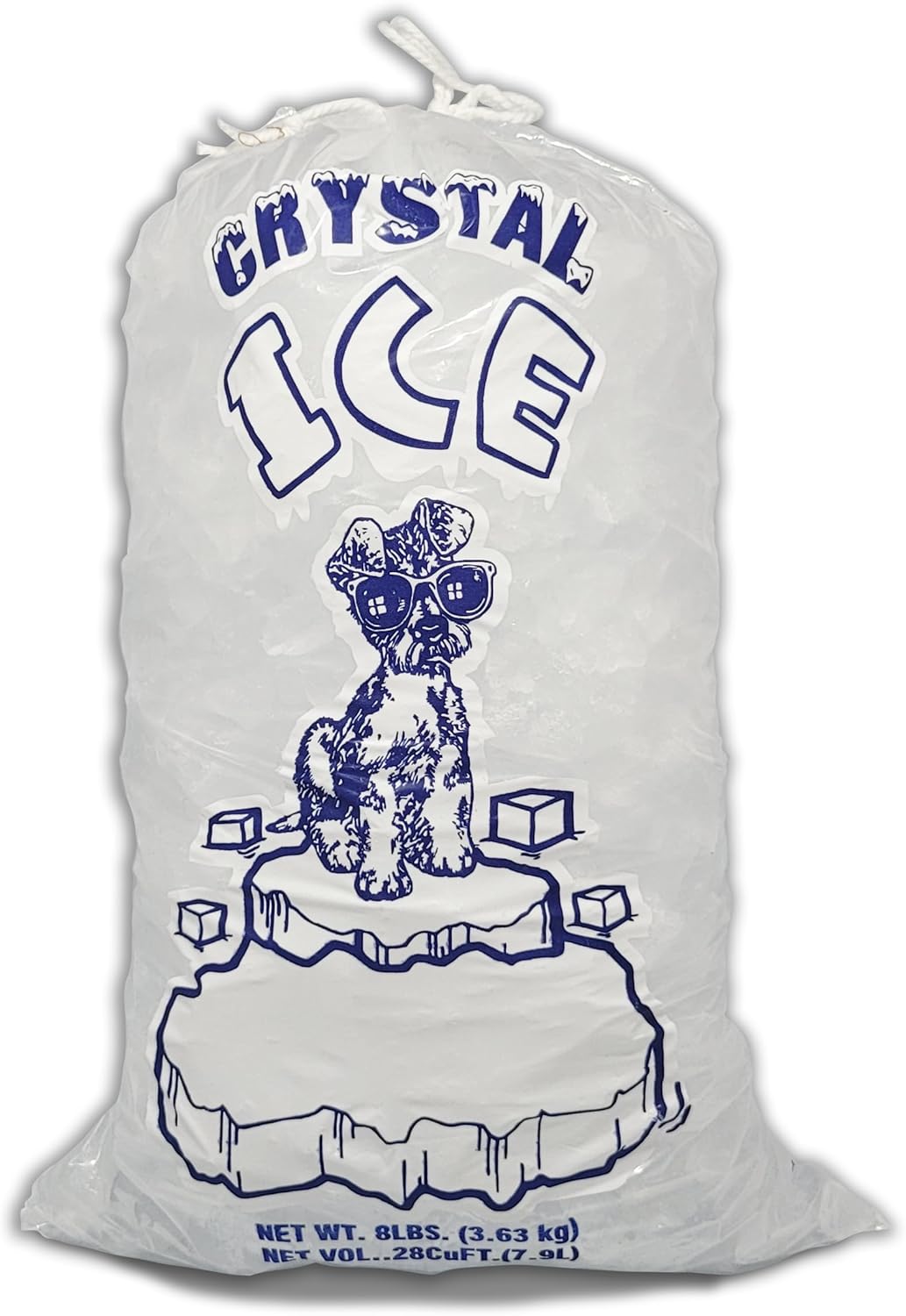 Amazon.com: ICE N COLD 8 lb Crystal Clear Plastic Ice Bags with Cotton ...