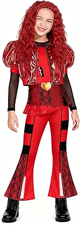 Amazon.com: Dagmar Red Costume for Girls Kids Party Dress Up Halloween ...