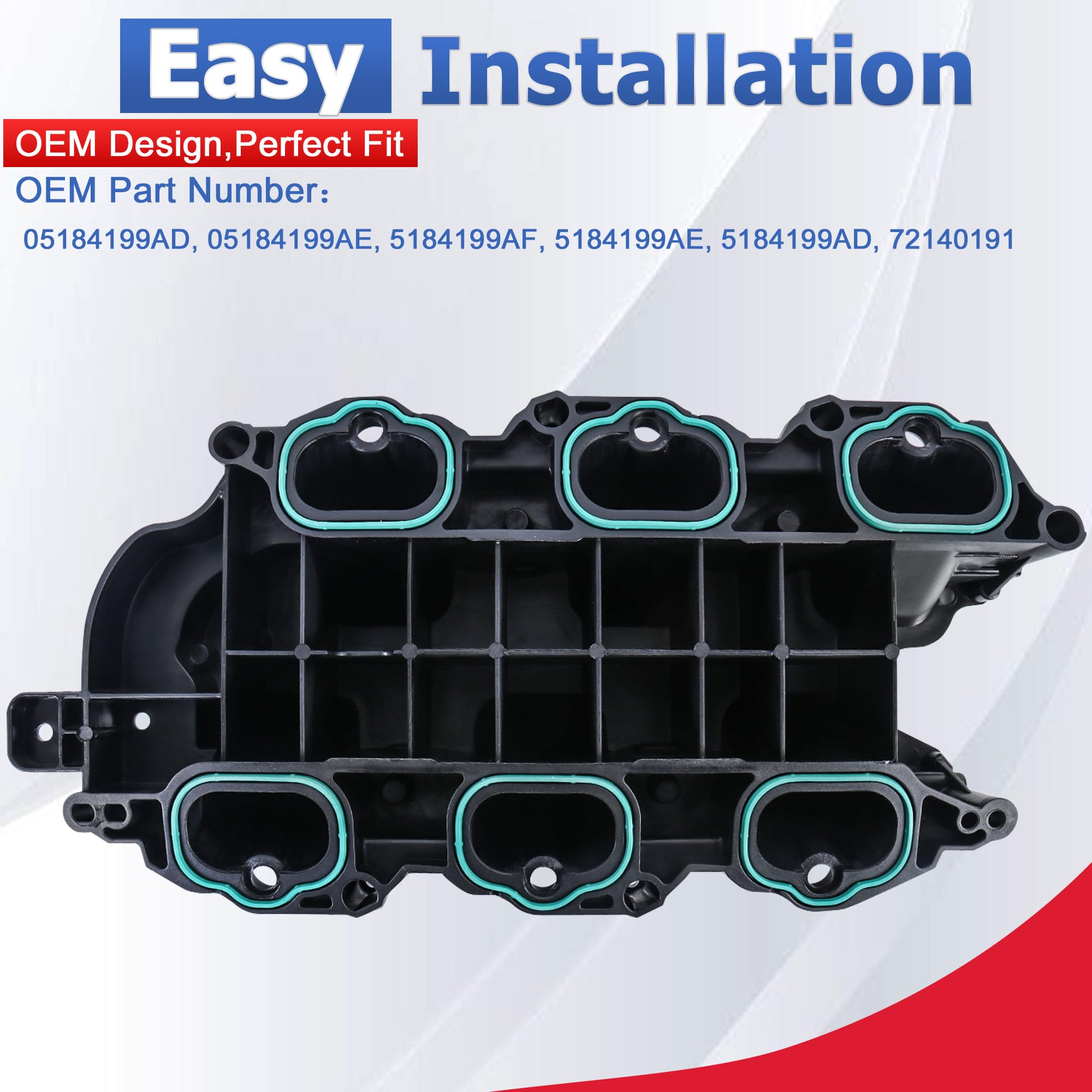 Snapklik.com : EVERESTWAY 05184199AF Lower Intake Manifold Compatible