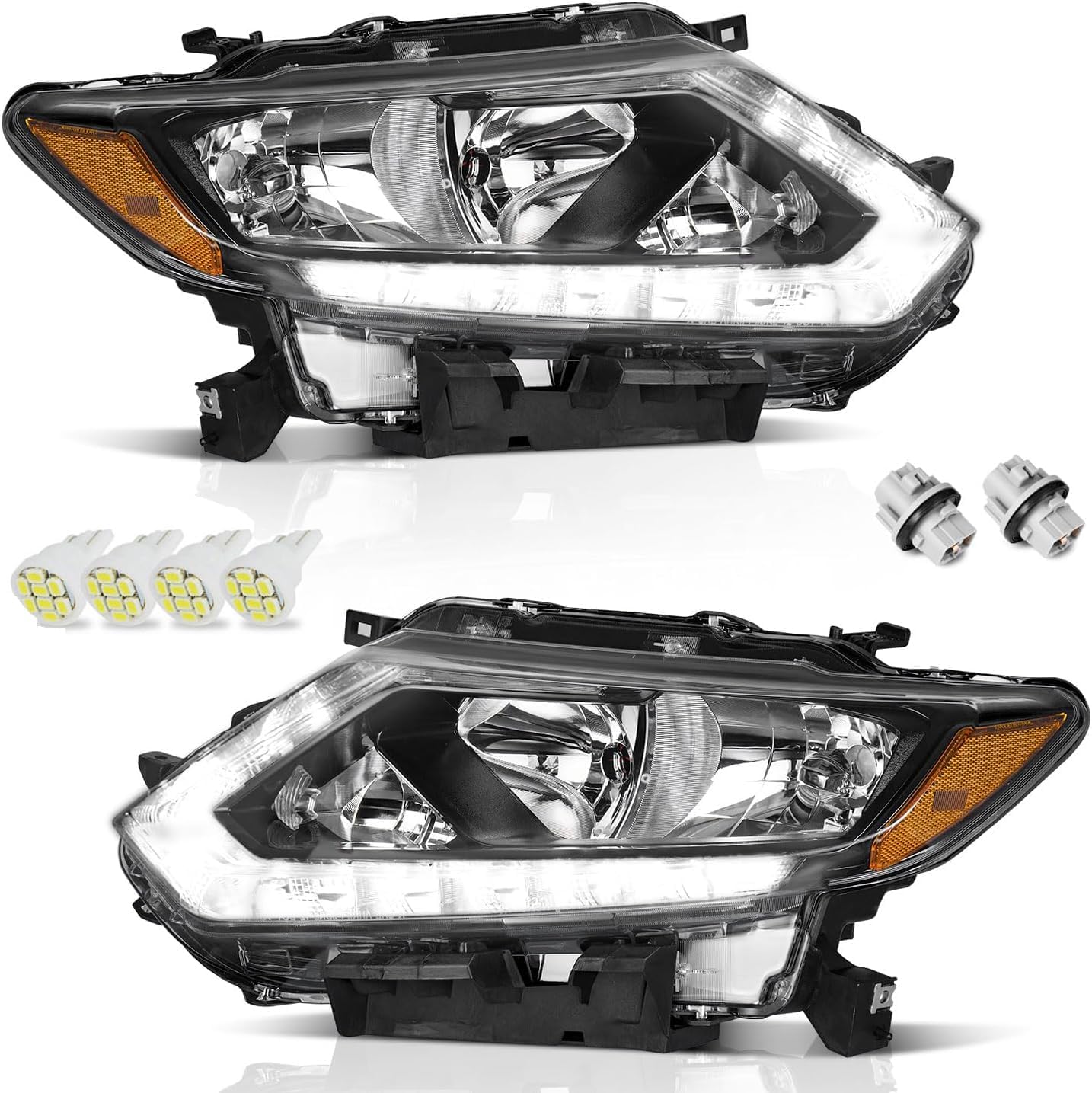 Amazon.com: WEELMOTO Headlights Assembly Compatible with 2014 2015 2016 ...