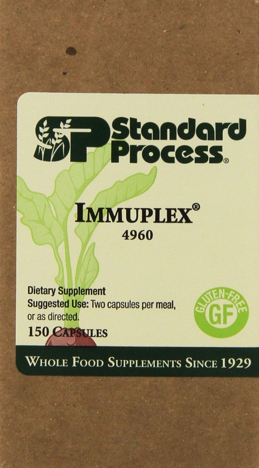Amazon.com: Two Bottles of Standard Process Immuplex 150 Capsules Each ...
