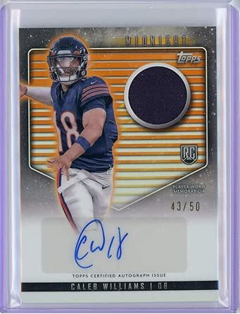 Amazon.com: 2024 Topps Midnight Caleb Williams #RJACW /50 RPA ...