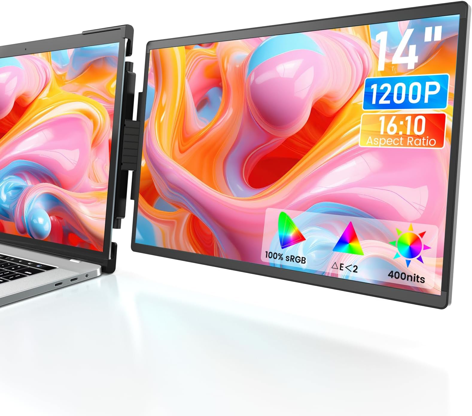 Amazon.com: L LIMINK ET14 Al Alloy Laptop Screen Extender for 13.3-16 ...