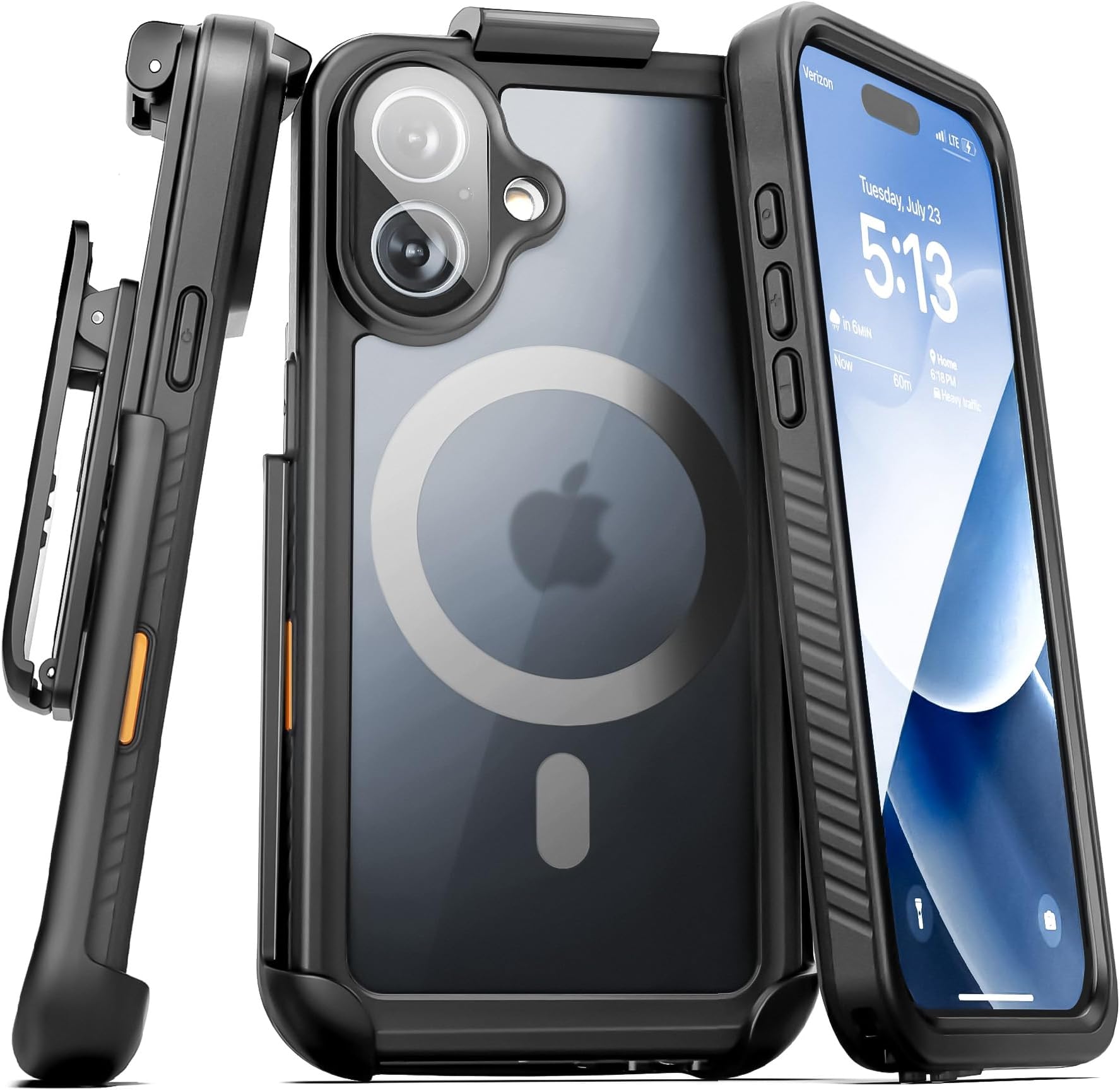 Amazon.com: Encased for iPhone 16 Plus Waterproof Case with Belt Clip ...