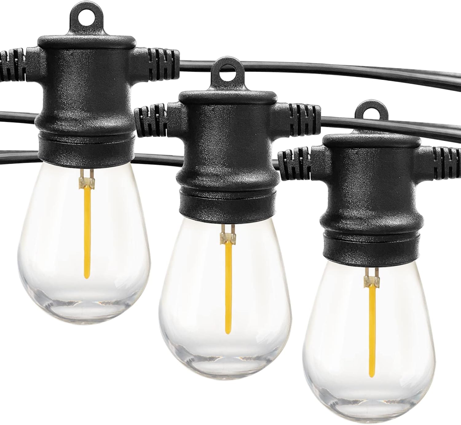 Banord 51FT Outdoor Shatterproof LED String Lights, Waterproof 17 ...