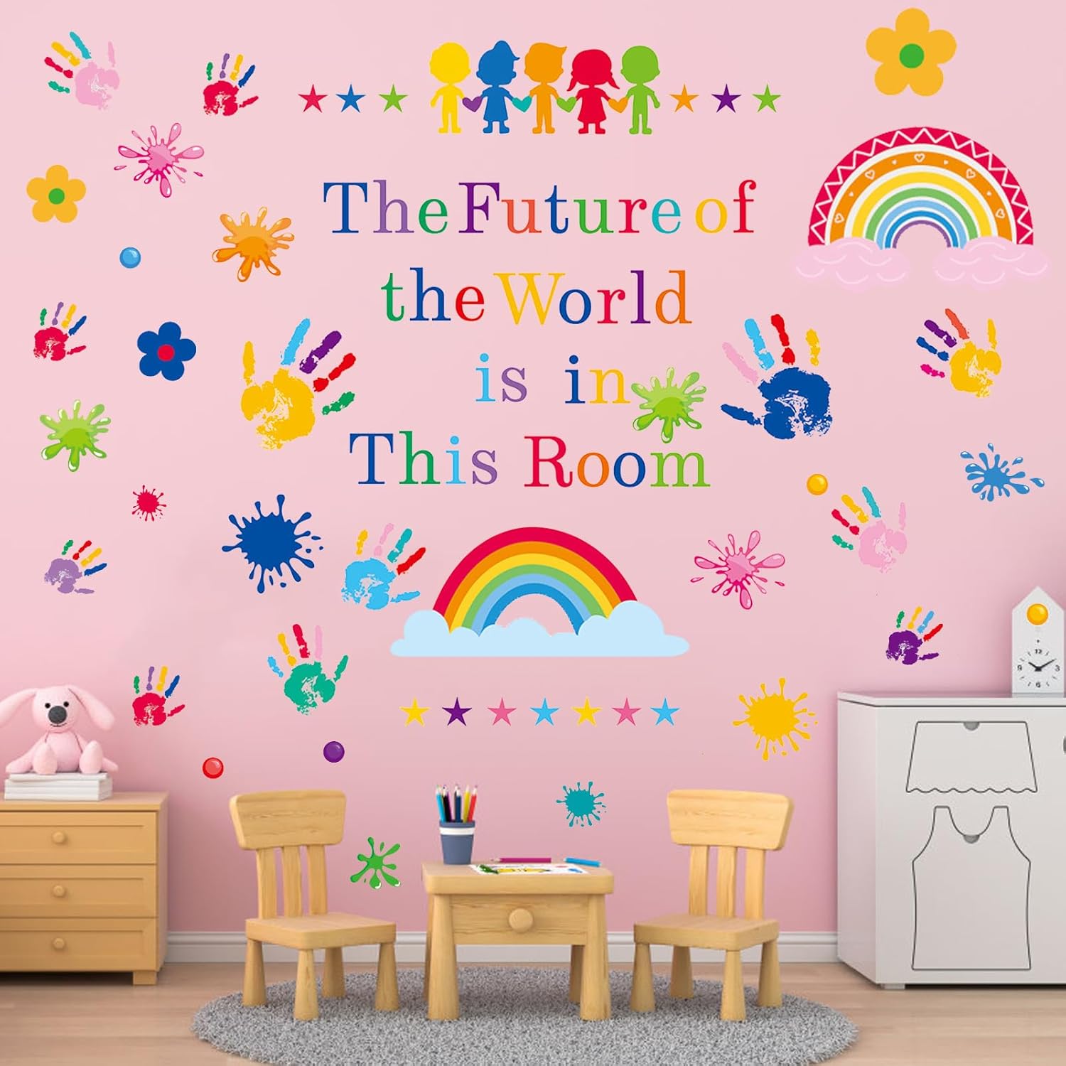 Amazon.com: Colorful Inspirational Quotes Wall Decals Classroom Decor ...